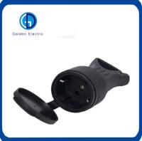 China 16A Industrial Rubber CE Schuko Plug Best Seller for Black and Rated Voltage 110-250V for sale