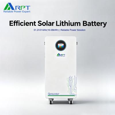 China 16.08kWh Wheel LiFePO4 Battery with 6000 Cycle Life and Movable Wheel Design for Home Solar Energy Storage for sale