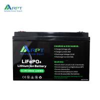 China 1280Wh Lithium Ion Rv Battery RPT 12V 100Ah LiFePO4 Battery for sale