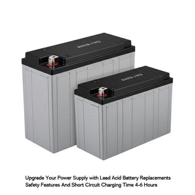 China Upgrade Your Power Supply with Lead Acid Battery Replacements Safety Features And Short Circuit Charging Time 4-6 Hours for sale