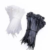China 3.0*200 Black Nylon Zip Cable Ties 200mm Durable Multi Purpose Straps for sale