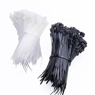 China 3.0*200 Black Nylon Zip Cable Ties 200mm Durable Multi Purpose Straps for sale