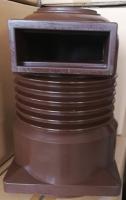 China Trough Type Brown 24kV Epoxy Resin Spout Insulator Contact Box For Circuit Protection for sale