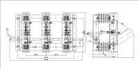 China 4000A 11kv Indoor Three Phases  Isolation Switch with Motor Operating Mechanism for sale
