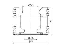 China 12 Pins Copper Electrical Contacts , 630A Silver Moving Tulip Contacts For VCB for sale