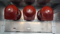 China 11kV Red Color Switchgear Epoxy Resin Cast Bushing Heat Resistance 4000A for sale
