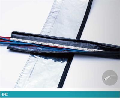 China Shielded Zipper Sleeve ZPCA Series Electromagnetic Shielding for Cable Protection for sale