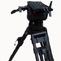 China Double Handle Carbon Fiber Camera Teleprompter Tripod for Professional Video Shooting for sale