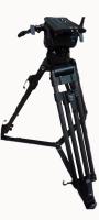 China Double Handle Carbon Fiber Camera Teleprompter Tripod for Professional Video Shooting for sale