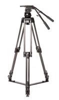 China Double Handle Carbon Fiber Camera Teleprompter Tripod for Professional Video Shooting for sale