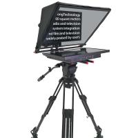 China 24 Inch Monitor Studio Embedded Computer Broadcast Grade Teleprompter with Caster Tripod for sale