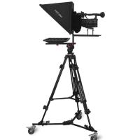 China 24 INCH Studio Single Monitor Teleprompter with Wireless Remoter and Tempered Glass for sale