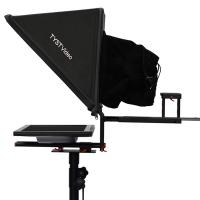 China TS200 Teleprompter 20 inch Single Monitor Studio Autocue with Adjustable Holder Mount for sale