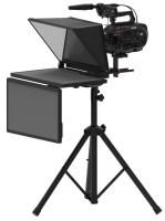 China TS2000 Dual Screen Civil Teleprompter with 20inch Black Metal and Nylon Fabric Design for sale