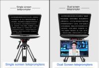 China 22 Inch Speech Broadcasting Studio Teleprompter with Caster Tripod by TYSTVideo for sale