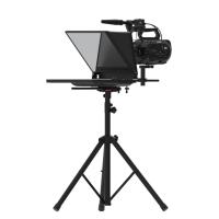 China Teleprompting and Shooting Professional Studio Teleprompter with Self-check Mirror Screen for sale