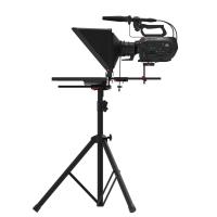 China Teleprompting and Shooting Professional Studio Teleprompter with Self-check Mirror Screen for sale