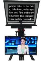 China Studio Broadcast Teleprompter with Self-test Monitor Brightness of monitor 300 nit for sale
