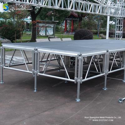 China Best Selling easy to Assemble New Portable wedding stage/southern aluminum stage for crusadefor sale for sale