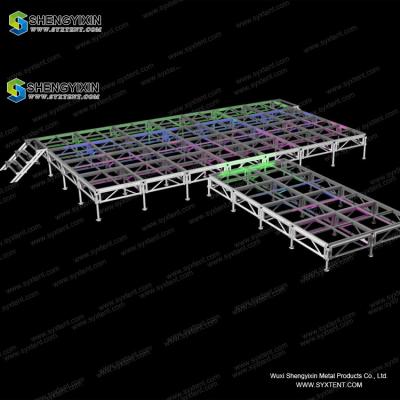 China Folding Portable aluminum assemble stage/outdoor concert stage design/aluminum decoration stage for sale