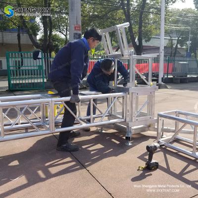 China Factory Sale Assemble convenient Aluminum Alloy Rotating Lighting Circle Truss China guangzhou aluminum truss display for sale