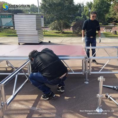 China Wholesale Portable Light Weight Folding Stage Platform Aluminum Used Choral Stage For Sale for sale