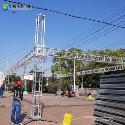 China Aluminium Lighting Square Truss 350 x 350 mm for Event Concert Stage Outdoor wedding stage display aluminum truss for sale