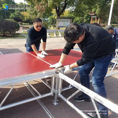 China aluminum frame adjustable portable lighting stage with raemovble legs China Jiangsu supplier for sale
