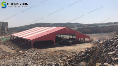 China White Coated PVC Fabric Outdoor temporary aluminum warehouse storage canopy tent for wedding party for sale