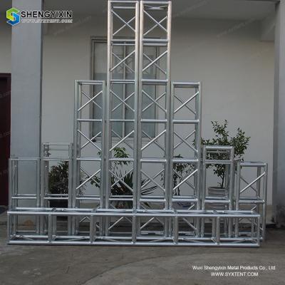 China 400mm*400mm 1-4 meter high quality aluminum spigot truss for light stage,exhibition and car/auto show for sale