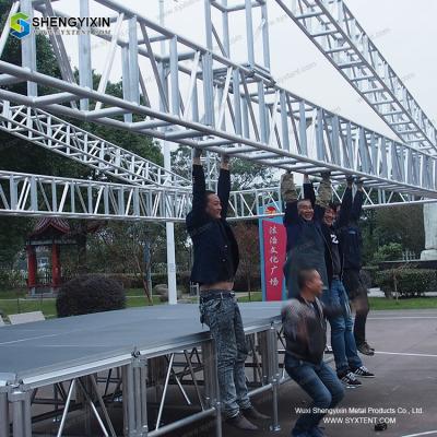 China Heavy Loading 290mm Aluminum Spigot Truss Stand Aluminum Frame Truss Structure/Fashion Show Stage Equipment Runway Truss for sale