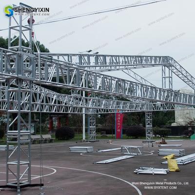 China Syxtent stand trade show steel display design Portable Aluminum Folding Outdoor Event Stage Truss for sale