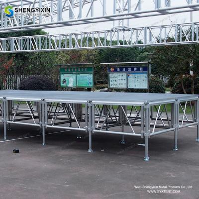 China High quality Outdoor Event Plywood Portable Assemble Aluminum Stage with Roof Truss System for Big Star for sale