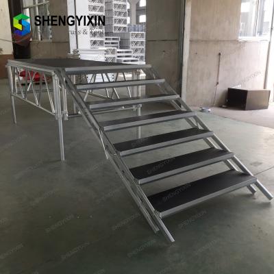 China Portable outdoor event stage /Folding Iron,Aluminum stage, for large outdoor event, antiskid deck, whether-proof for sale