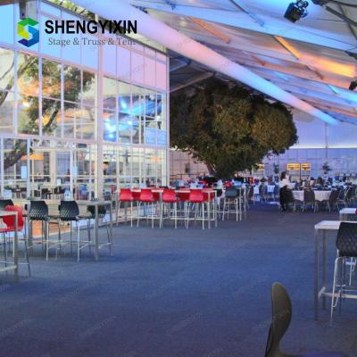 China Jiangsu Durable PVC tarpaulin facet supply large exhibition event marquee tents for sale for sale