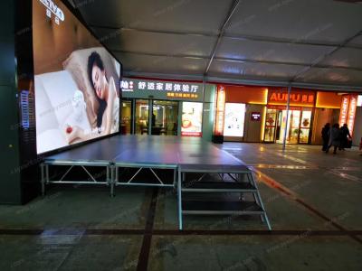 China Indoor Events movable Easy assemble outdoor cheap aluminum foldable mobile event stage for sale for sale