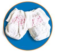 China 3pcs Type Pull Up Diaper Machine 650pcs/min Baby Traning Pants Machine for sale