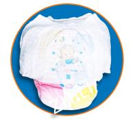 China Baby Pull Up Diaper Making Machine 2pcs Type Baby Training Pants Machine for sale