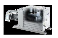 China 255m³/h  Oil Lubricated Dual Stage Rotary Vane Vacuum Pump Compact Size Painting Surface for sale