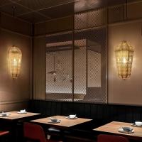 China PVC Shade Retro Copper Ceiling And Wall Lights Copper Bedroom Wall Lights for sale