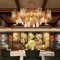 China Interior Brass Vintage Living Room Chandelier 132*132*60cm Packing Dimension for sale