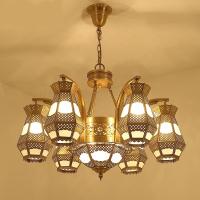 China Decorative Vintage Living Room Chandelier Glass Shade Material For Church for sale