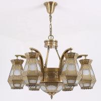 China Decorative Vintage Living Room Chandelier Glass Shade Material For Church for sale