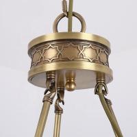 China Decorative Vintage Living Room Chandelier Glass Shade Material For Church for sale