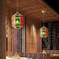 China LED Handmade Aged Copper Pendant Light With 50000 Hours Lifespan for sale