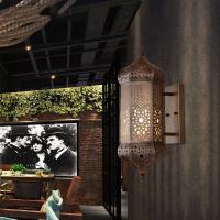 China Luminous Efficiency Vintage Copper Wall Light In Villa Courtyard Hotel Gate for sale