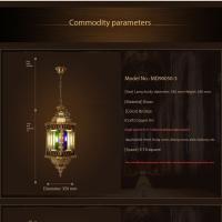 China Creative Ethnic Vintage Copper Chandelier With Copper Body 180° Beam Angle for sale