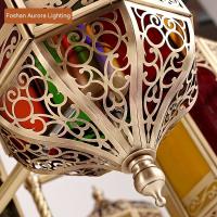 China Hotel Arabian Style Copper Grove Chandelier Copper Lantern Chandelier for sale
