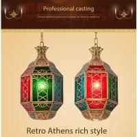 China LED Decoratiove Large Copper Chandelier Antique Copper Pendant Light for sale