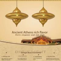 China Southeast Asian Unique Copper Hanging Light For Bathroom Large Sizes for sale